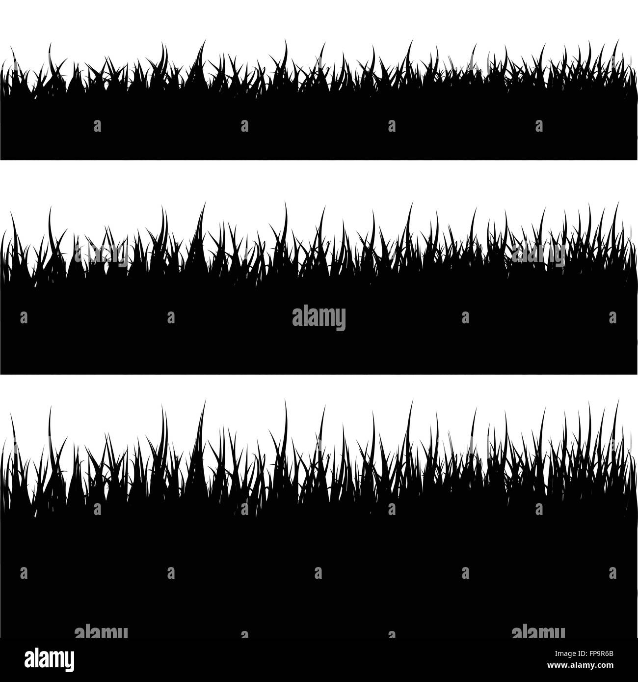 Grass silhouette vector hi-res stock photography and images - Alamy