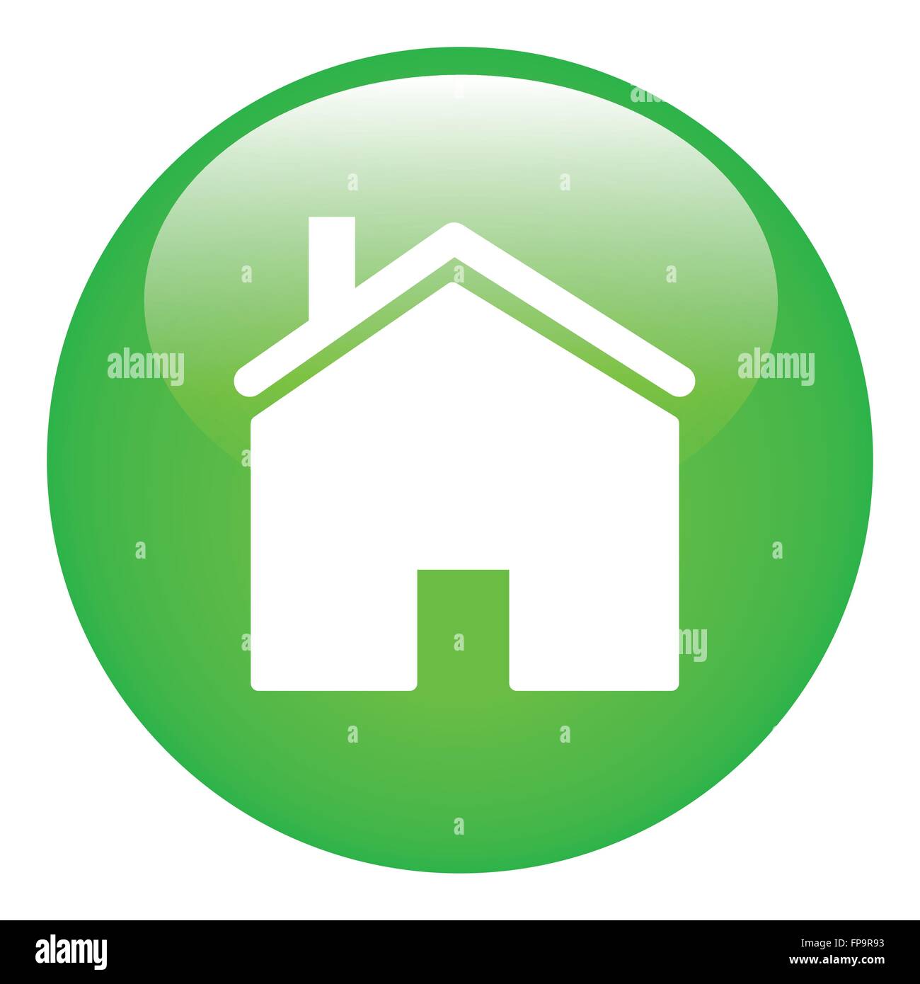 Plastic shiny button home symbol Stock Vector Images - Alamy