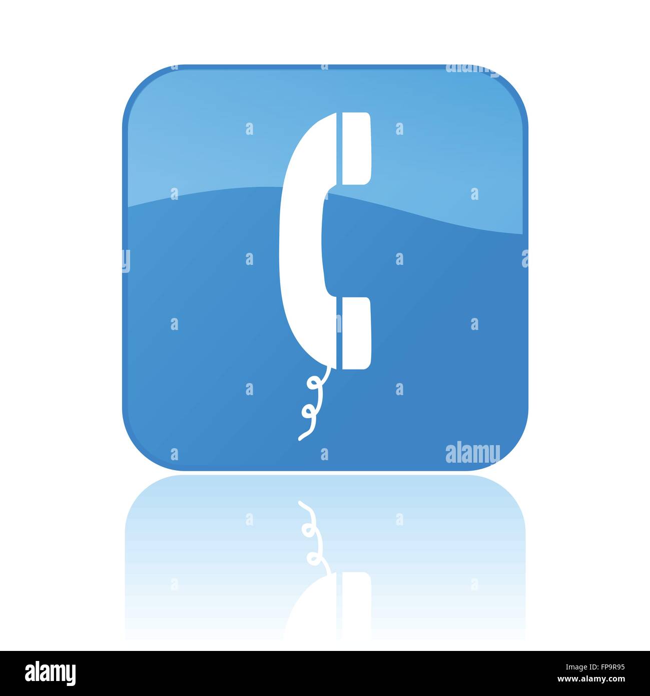 Phone receiver with signal Stock Vector Images - Alamy