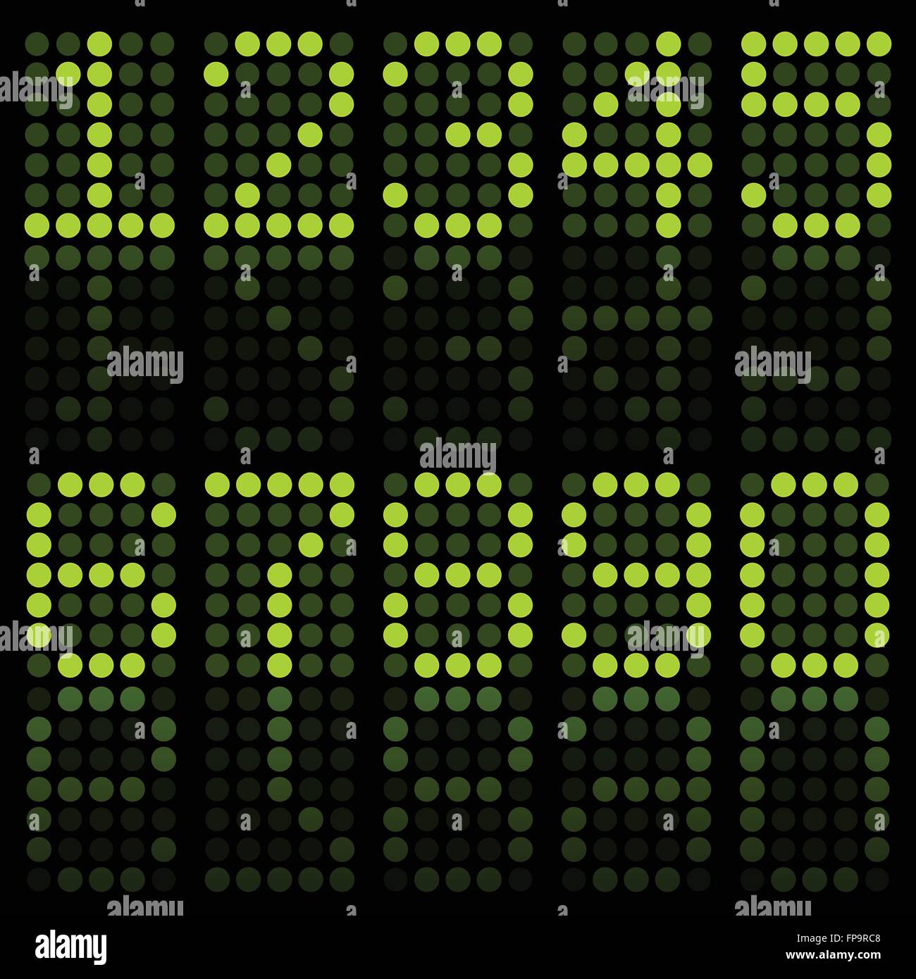 Numbers on glass Stock Vector Images - Alamy