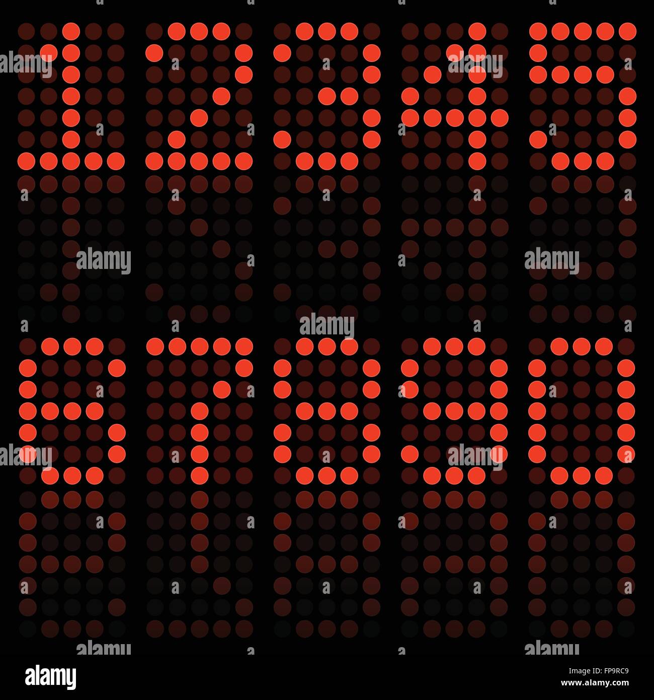 Dot matrix font hi-res stock photography and images - Alamy