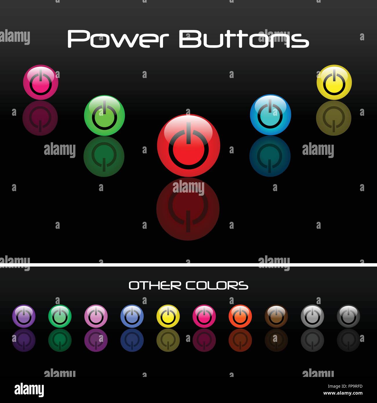 Orange circular buttons hi-res stock photography and images - Alamy