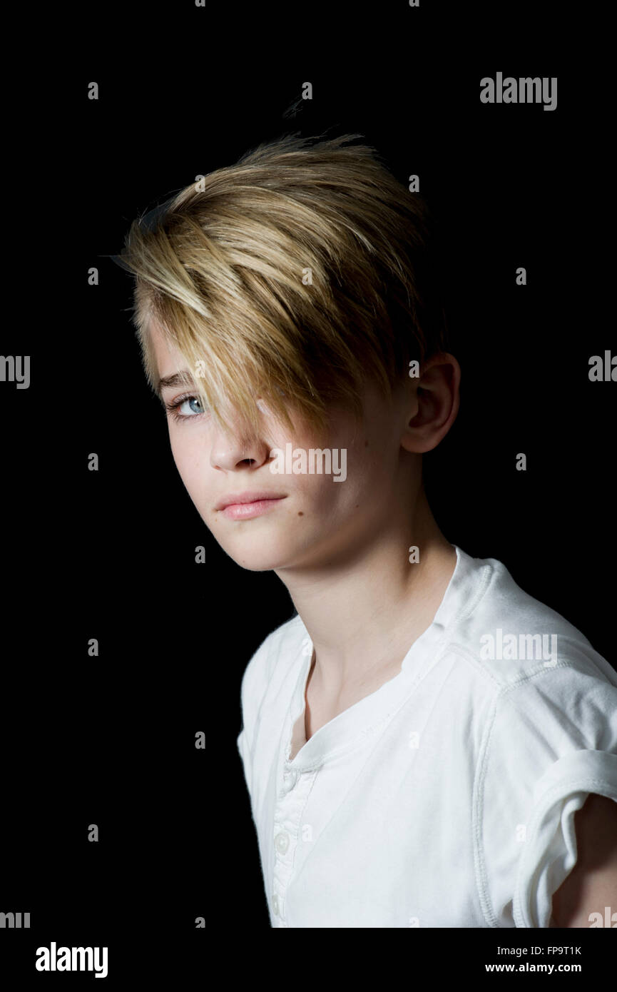 A good looking blond boy Stock Photo - Alamy