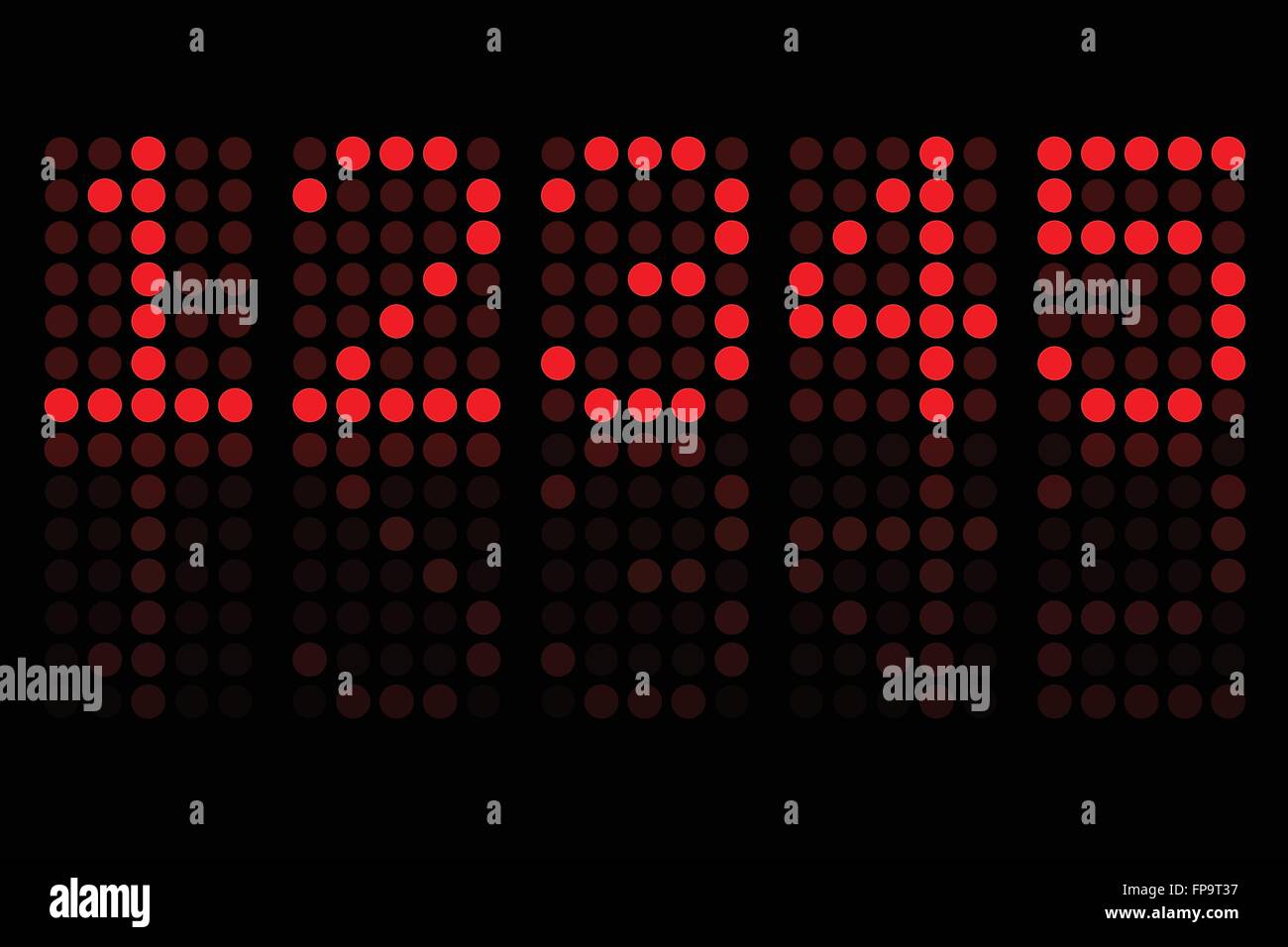 Dot matrix font hi-res stock photography and images - Alamy