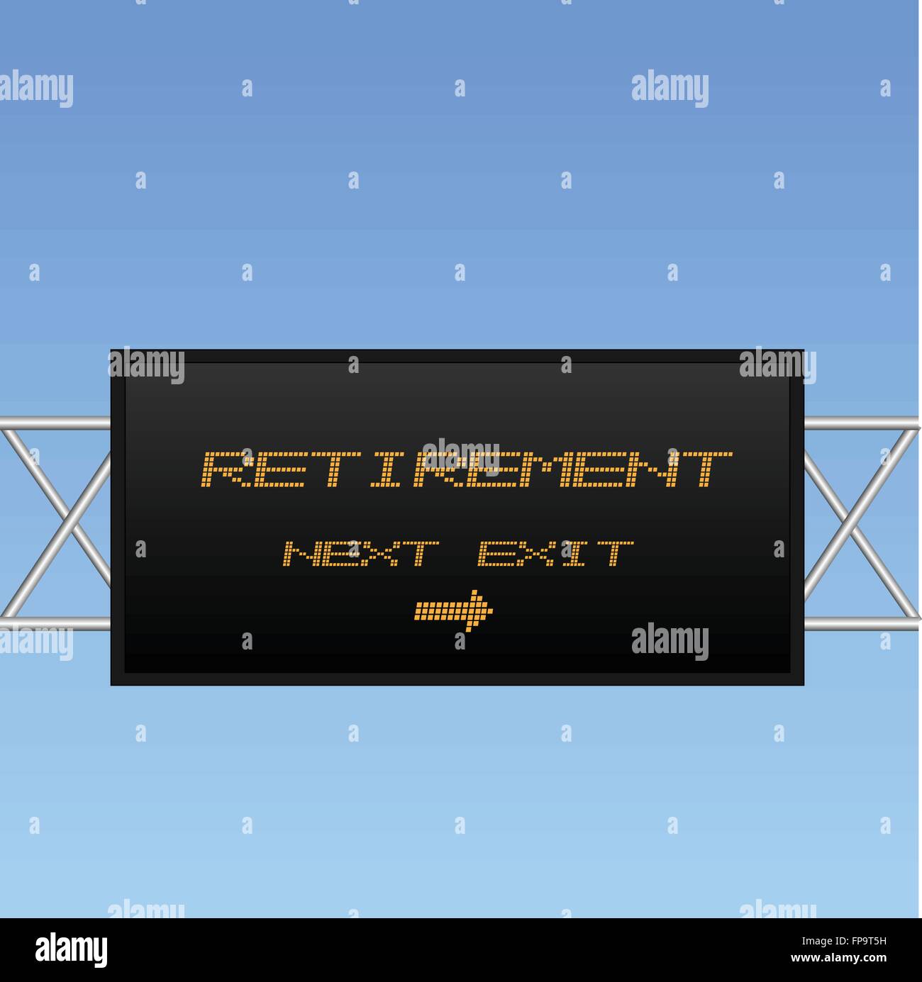 Retire sign Stock Vector Images - Alamy