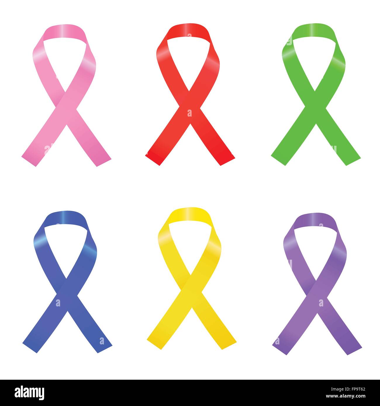 White present pink ribbons Stock Vector Images - Alamy