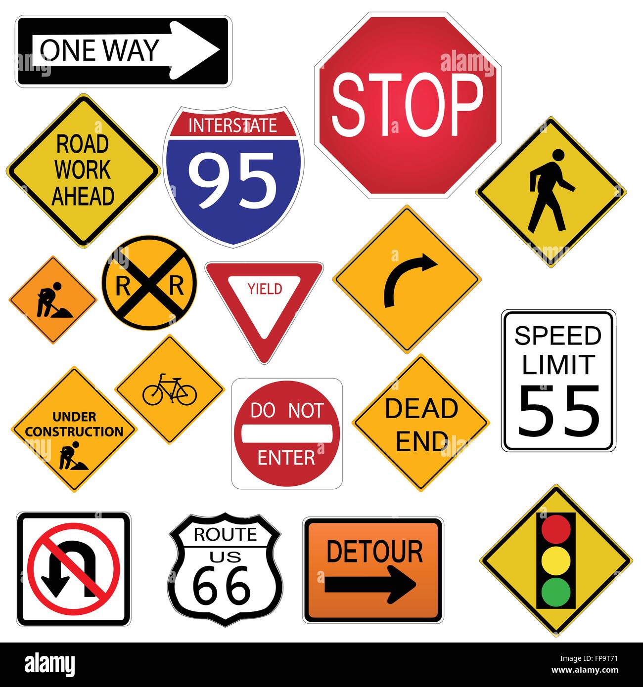 Various road signs hi-res stock photography and images - Alamy