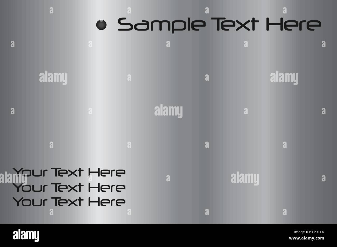 Silver Texture Sample Text Background Stock Vector Image & Art - Alamy