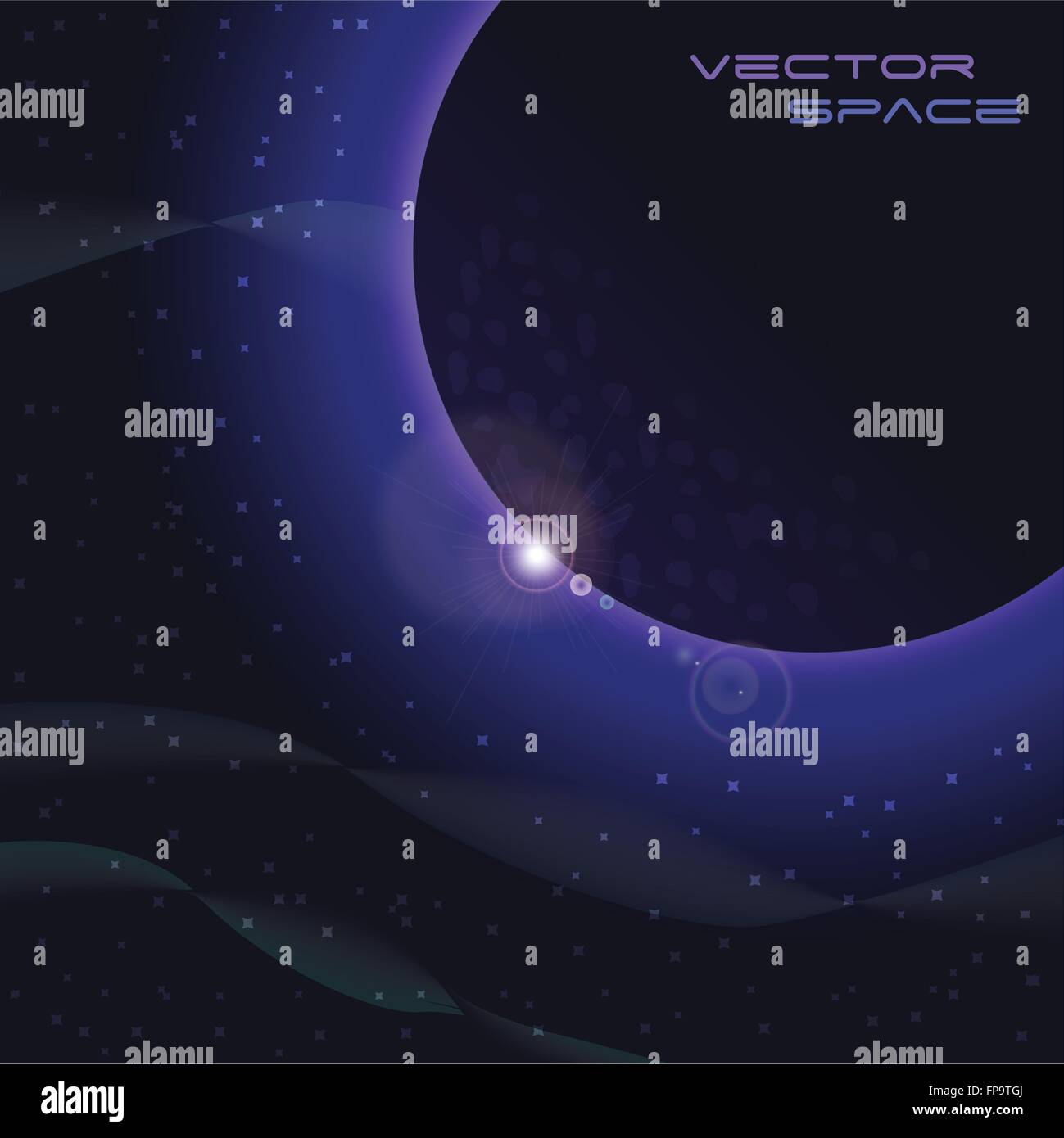 Space scene blue nebula Stock Vector Images - Alamy