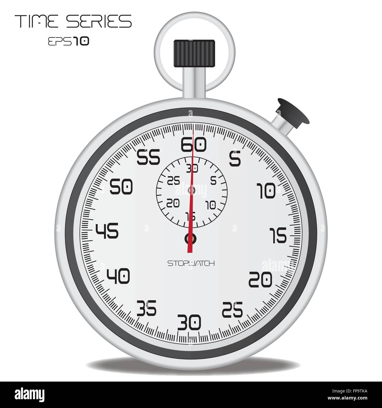 Image of a stopwatch isolated on a white background Stock Vector Image ...