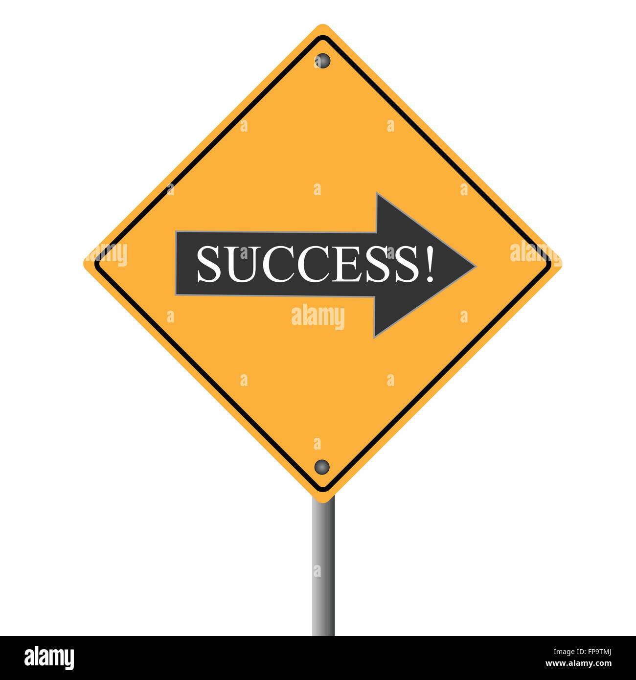 Yellow with a black arrow Stock Vector Images - Alamy