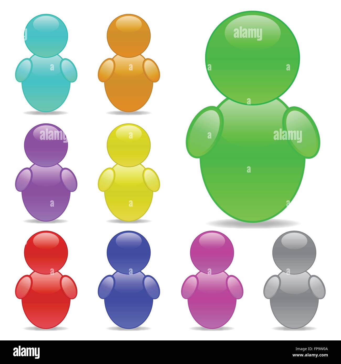 Vector User Icons Stock Vector Image & Art - Alamy