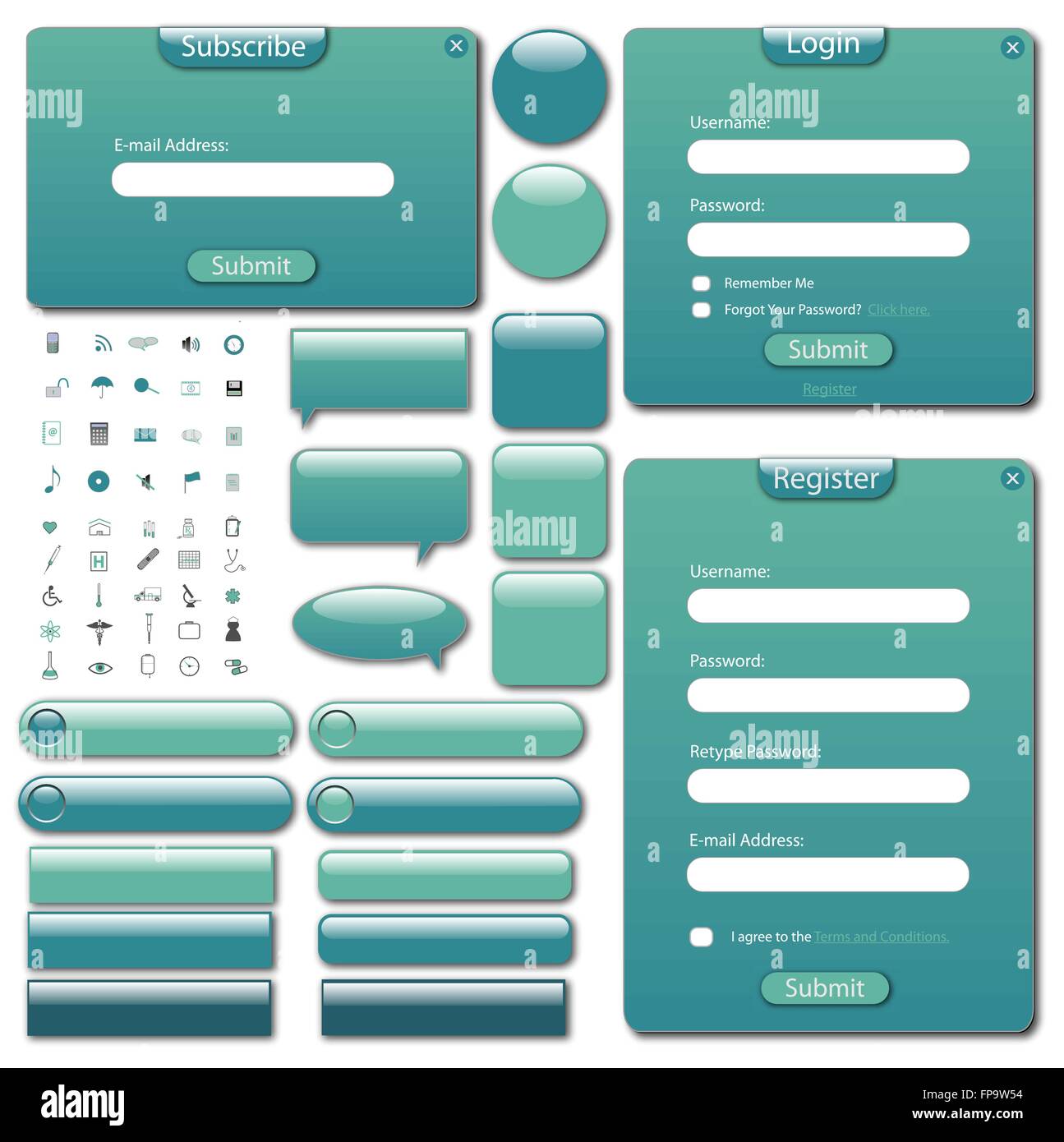 Push bars Stock Vector Images - Alamy