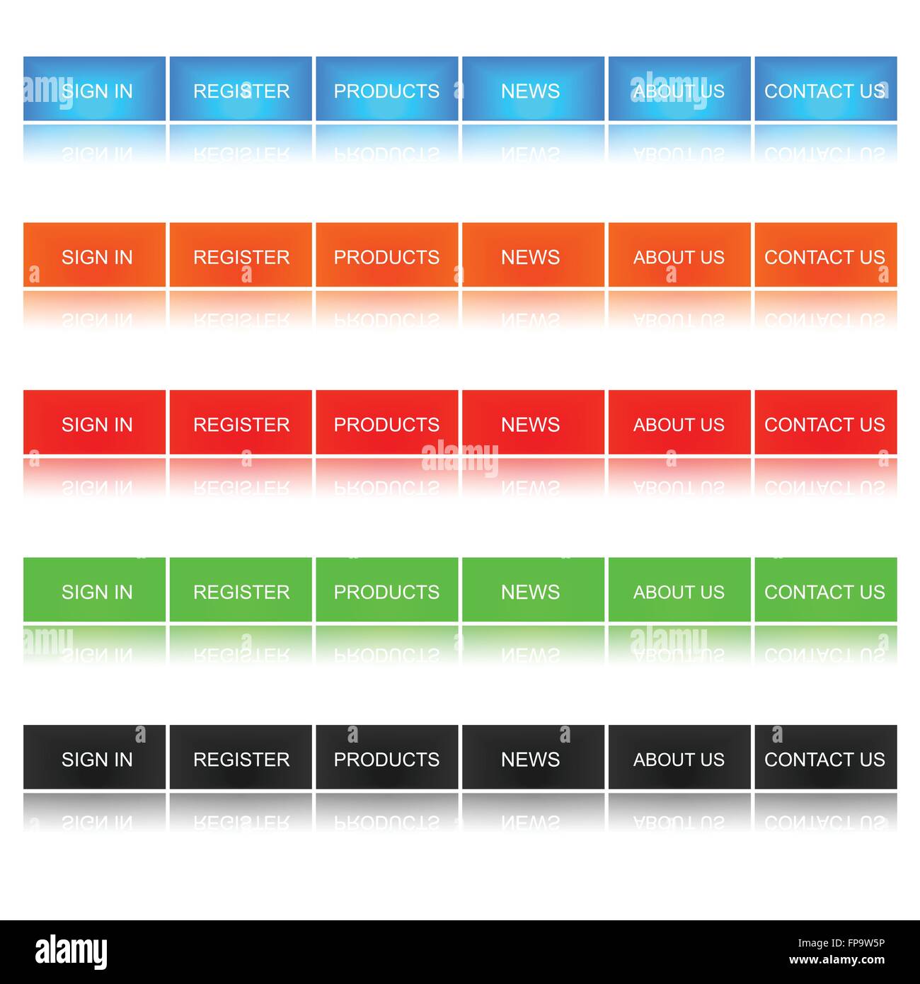 Web Buttons Template Stock Vector Image & Art - Alamy