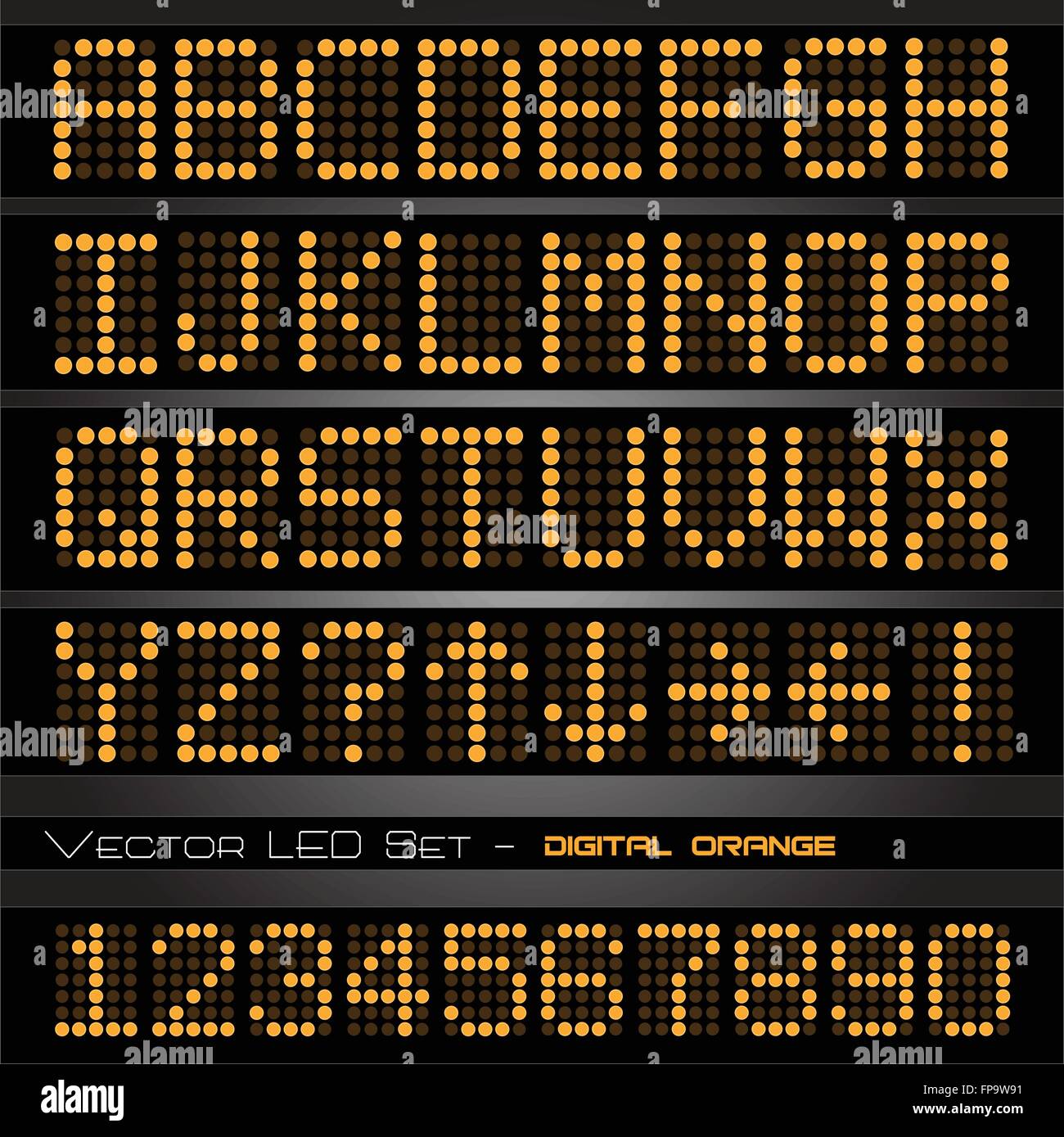 Dot matrix font hi-res stock photography and images - Alamy