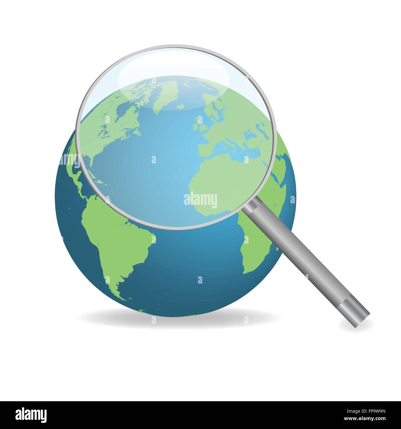 India Map With Magnifying Glass High Resolution Stock Photography and ...