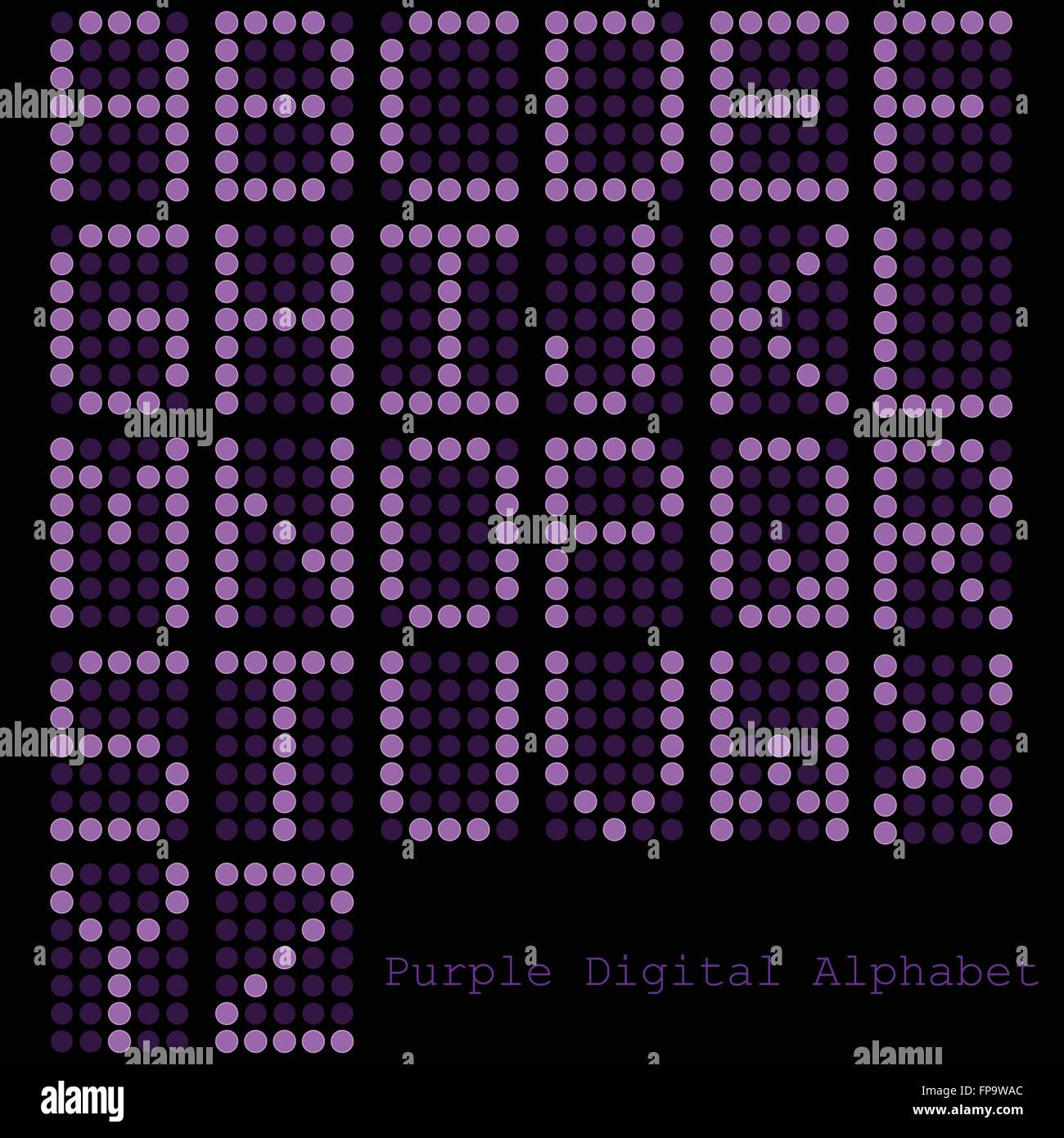 Dot matrix font hi-res stock photography and images - Alamy