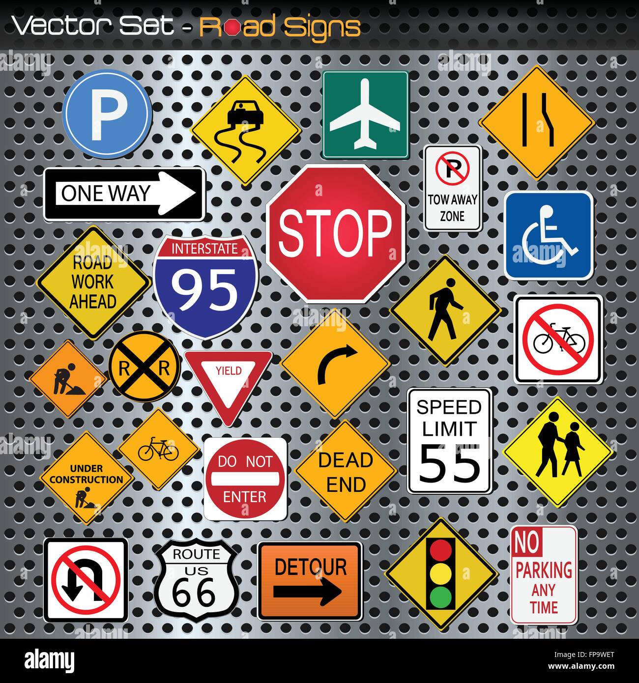 Various Road Signs High Resolution Stock Photography and Images - Alamy