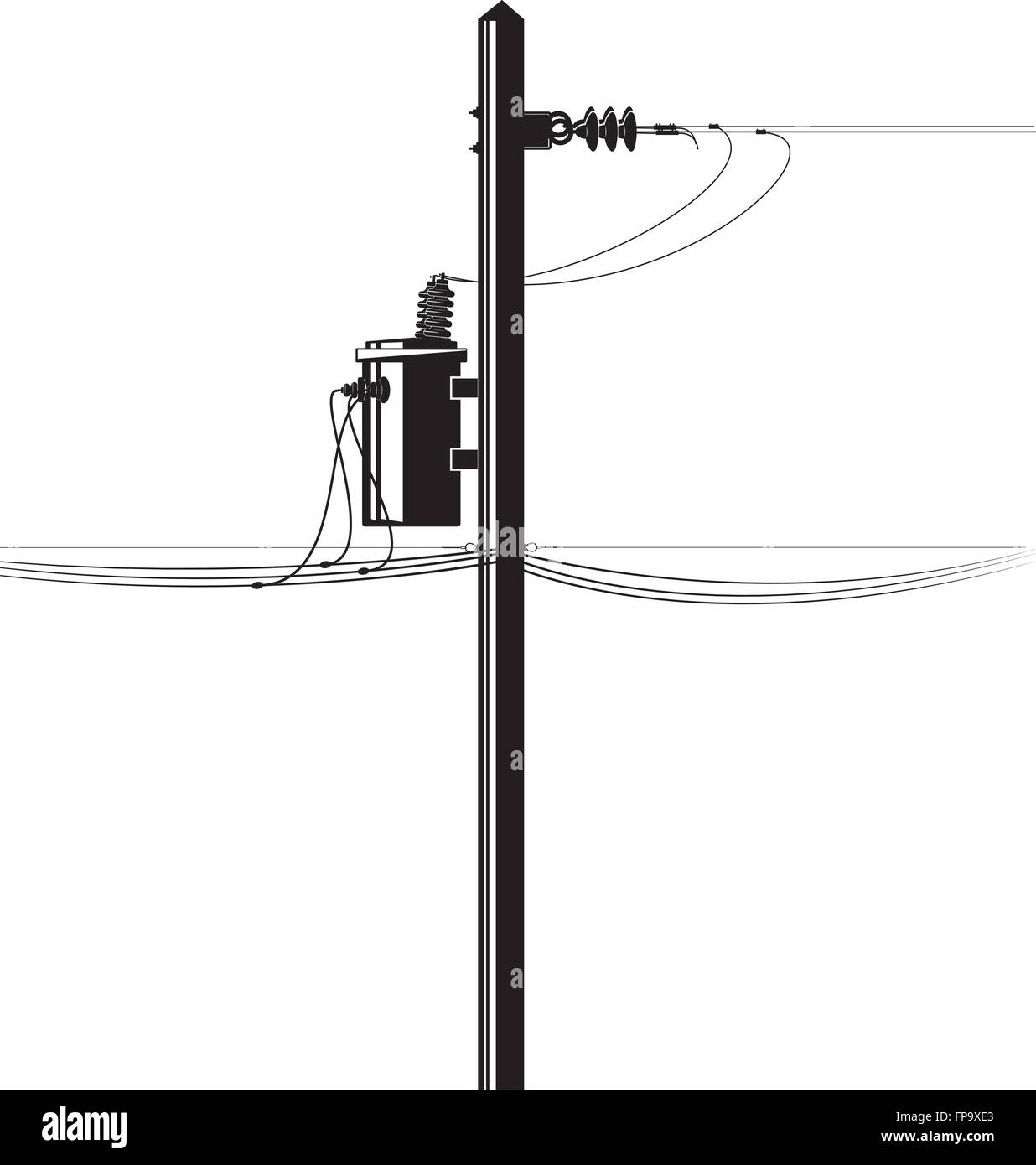 High-voltage electric transformer Stock Vector Image & Art - Alamy