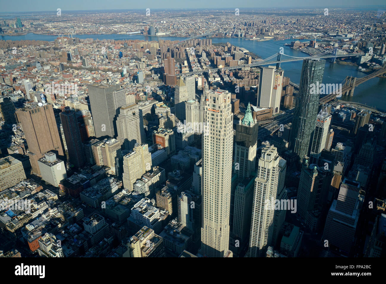 Aerial view of lower manhattan hi-res stock photography and images - Alamy