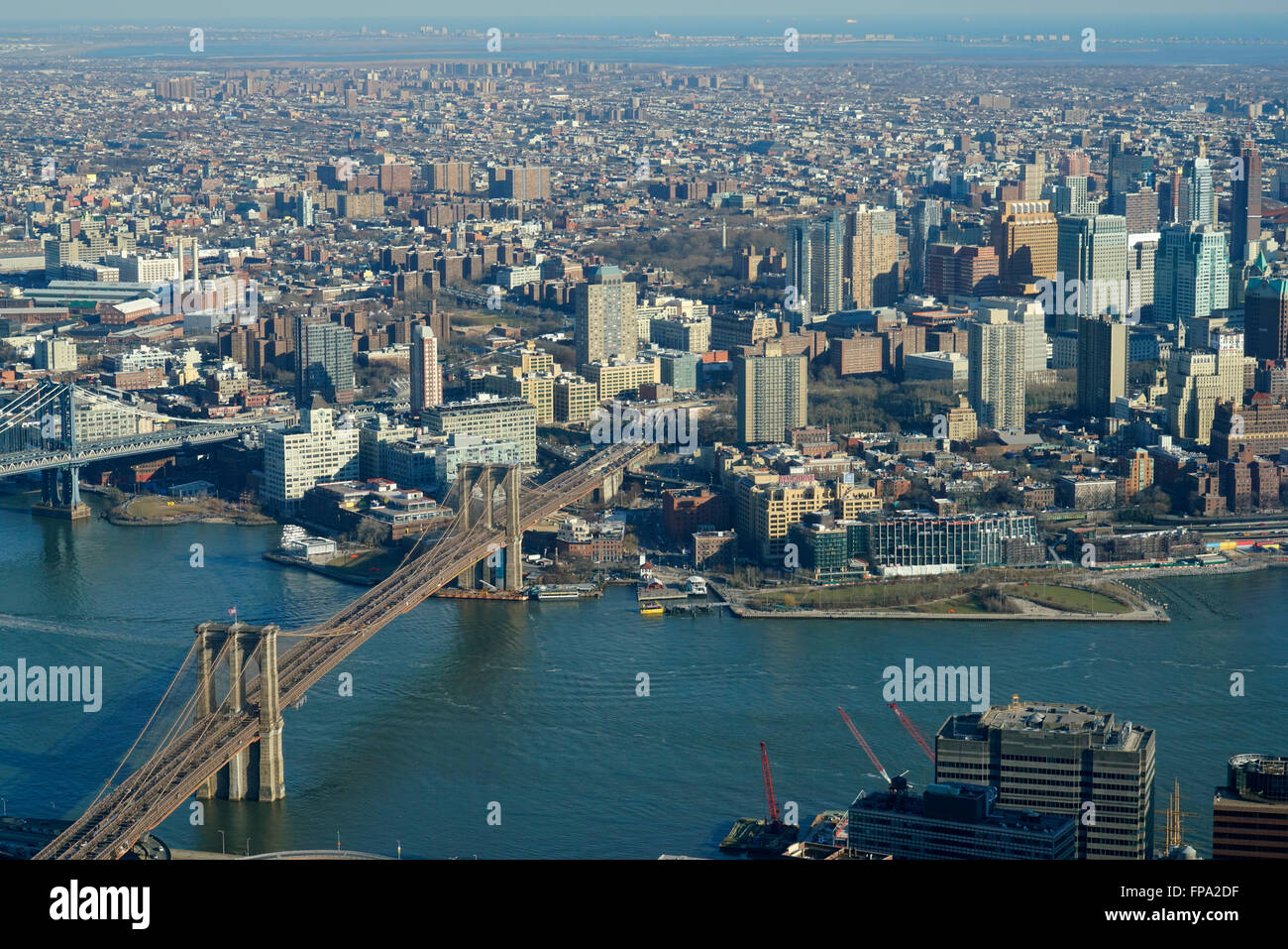 Aerial view of lower manhattan hi-res stock photography and images - Alamy