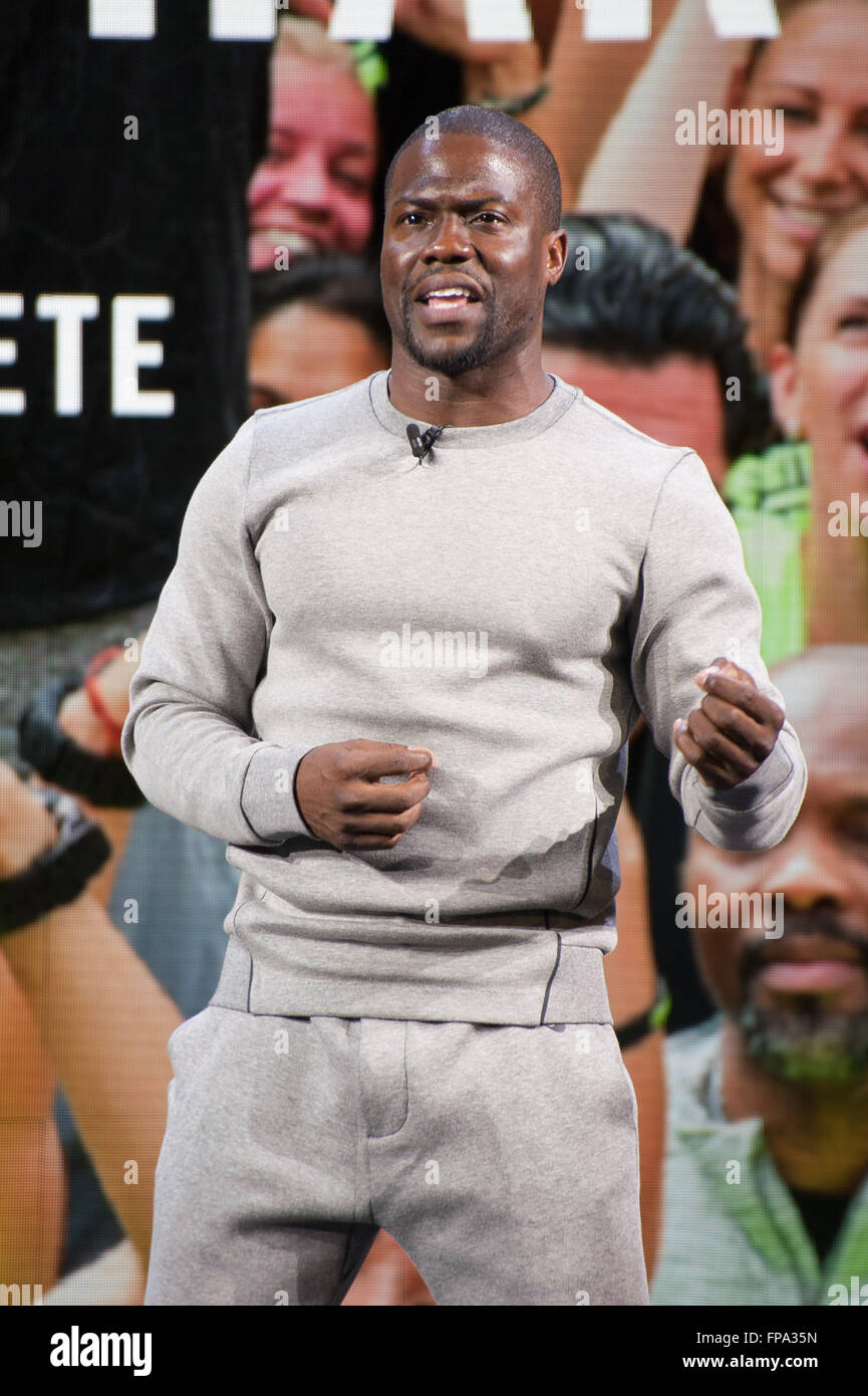 New York City, New York. 16 March 2016. Actor/comedian Kevin Hart ...