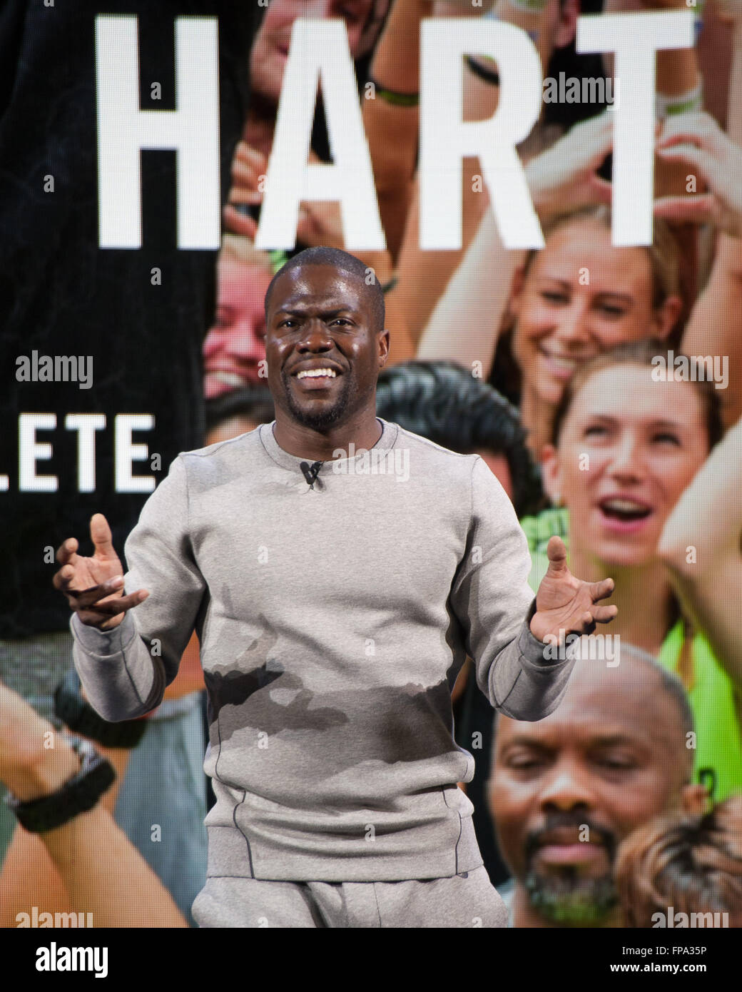 New York City, New York. 16 March 2016. Actor/comedian Kevin Hart ...