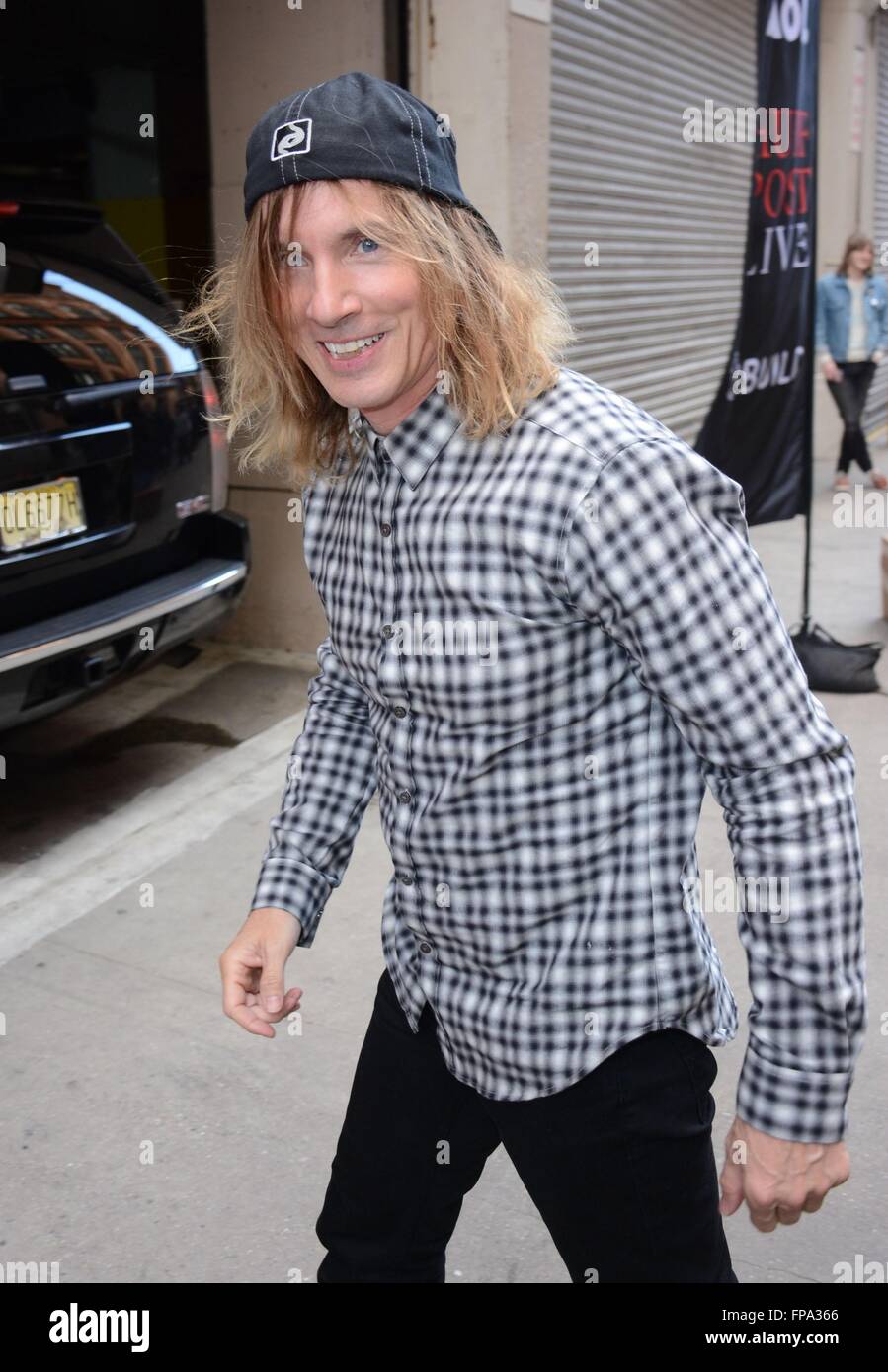 New York, NY, USA. 17th Mar, 2016. Bryan Buckley out and about for ...