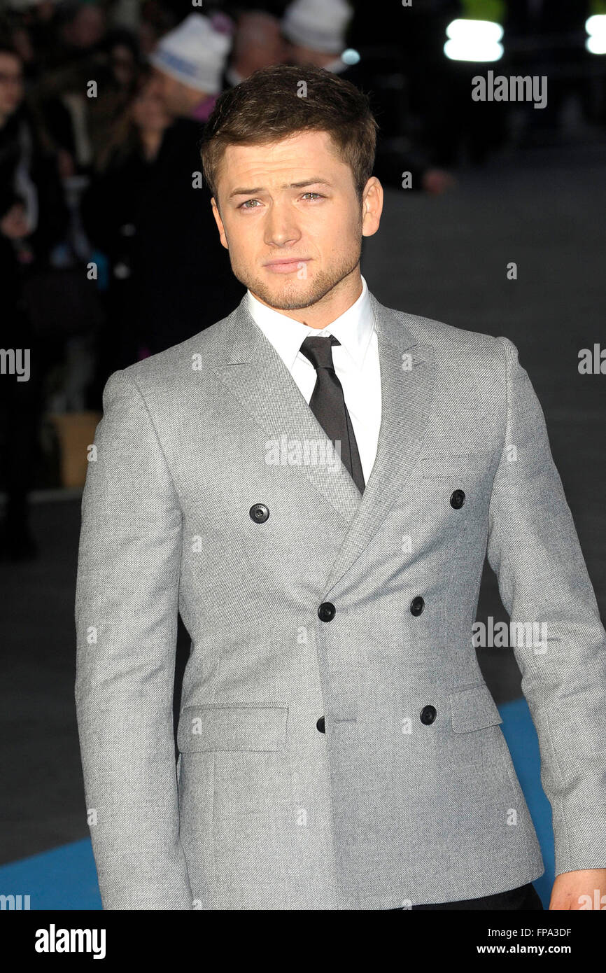 London, UK. 17th March, 2016. Taron Egerton attending the European ...