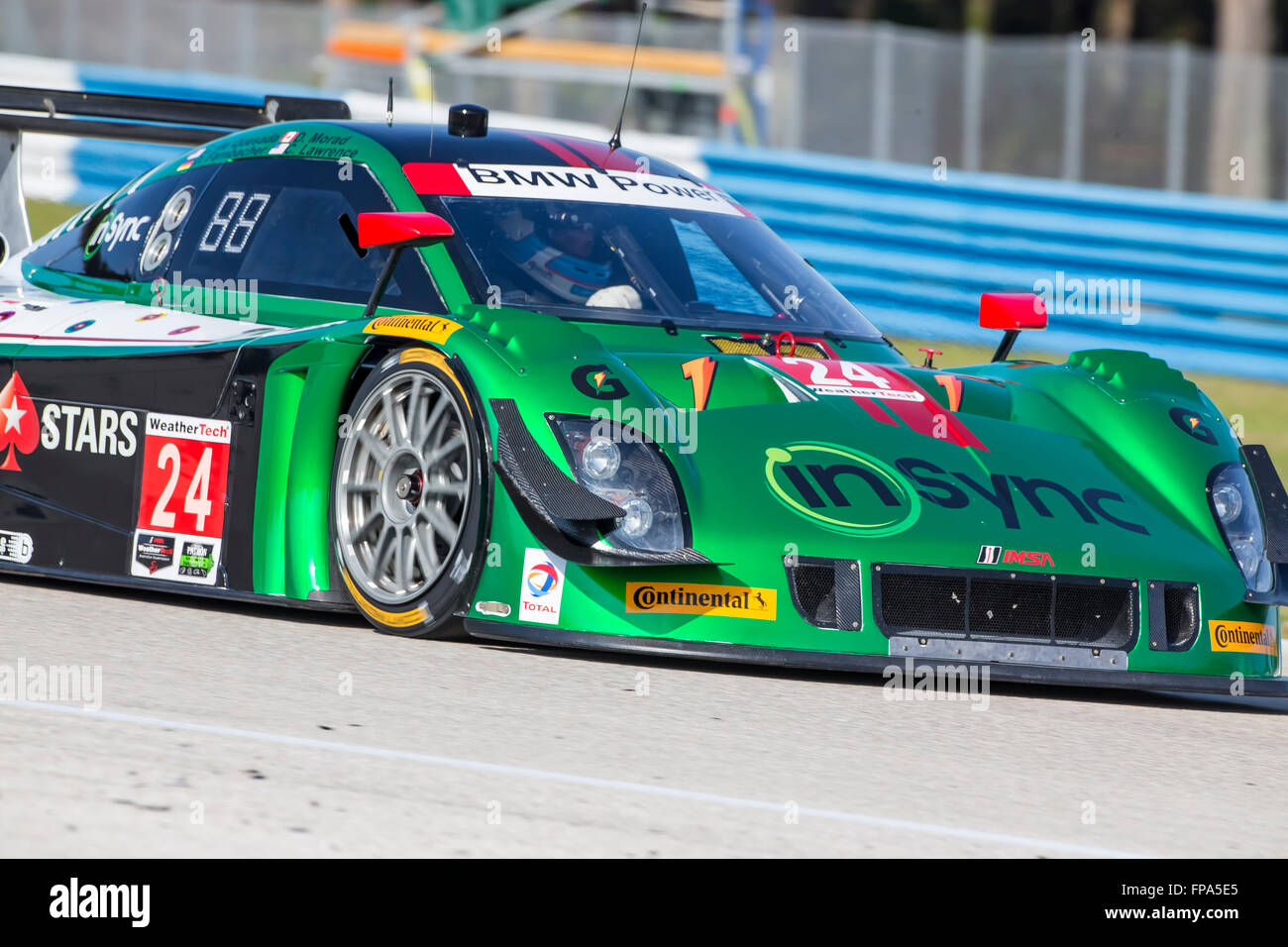 Sebring, FL, USA. 17th Mar, 2016. Alegra Motorsports Riley DP BMW races ...
