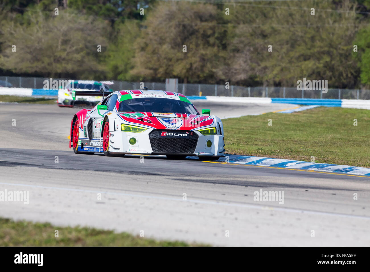 Sebring, FL, USA. 17th Mar, 2016. The Stevenson Motorsports Audi races ...