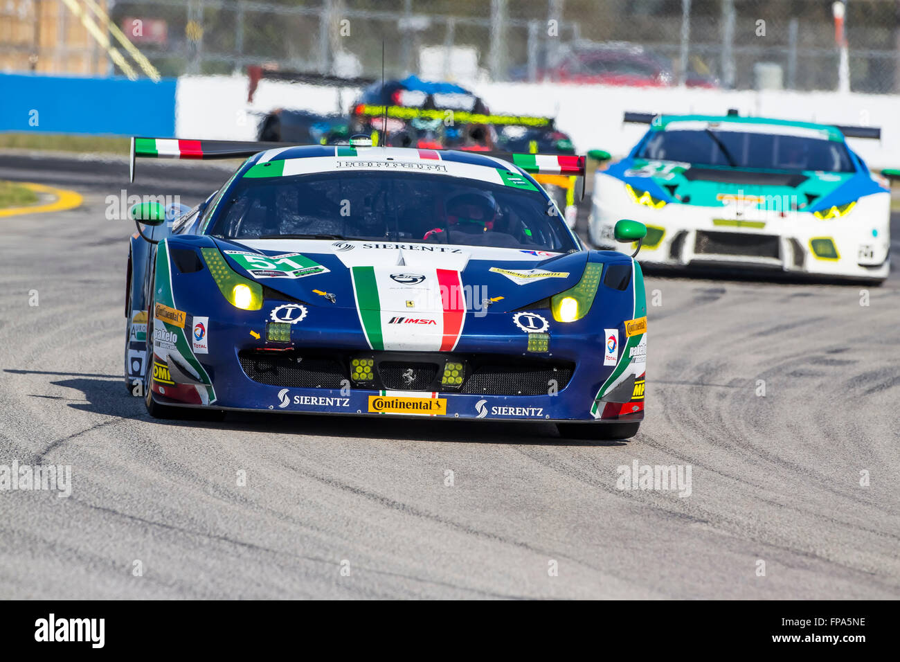 Sebring, FL, USA. 17th Mar, 2016. The Spirit of Race Ferrari races ...