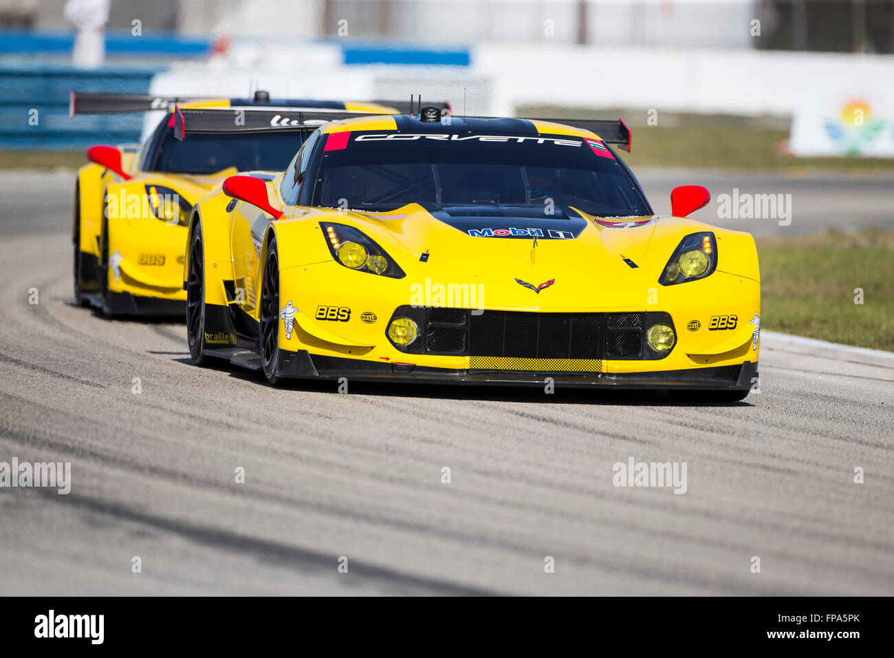 Sebring, FL, USA. 17th Mar, 2016. The Corvette Racing Chevrolet races ...