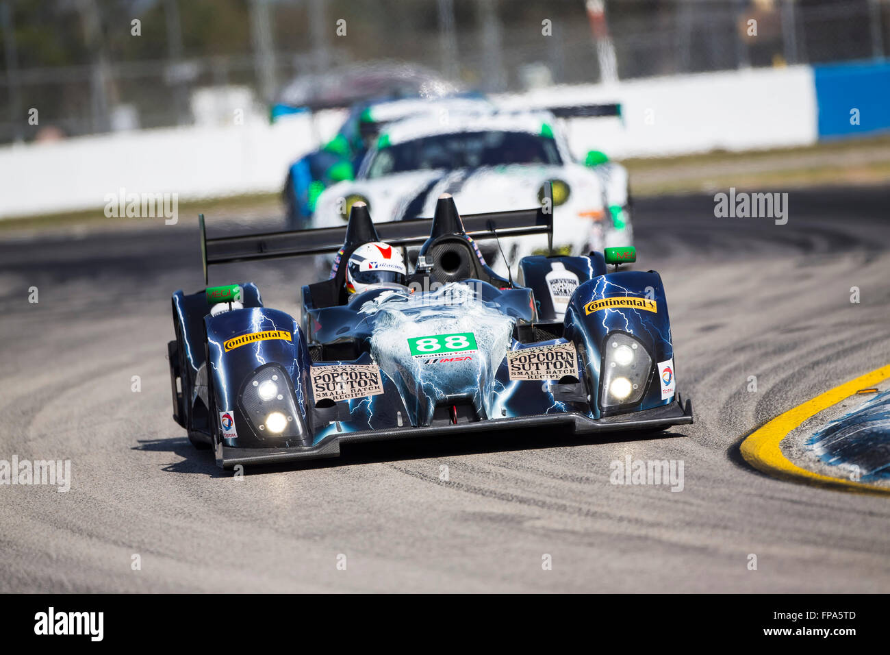 Sebring, FL, USA. 17th Mar, 2016. Starworks ORECA FLM09 Chevrolet races ...