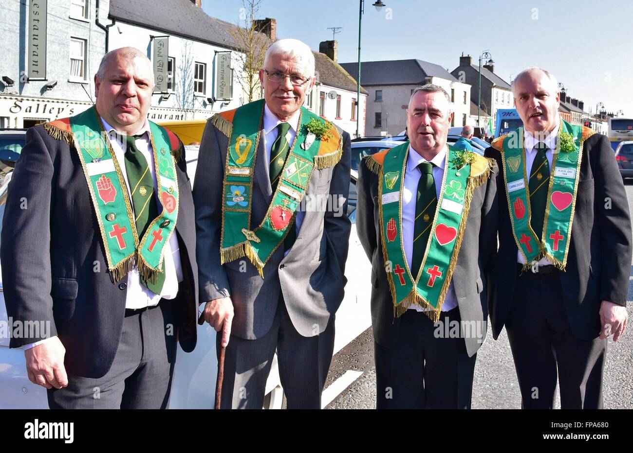 Aughnacloy, United Kingdom. 17th Mar, 2016. Ancient Order of Hibernians ...