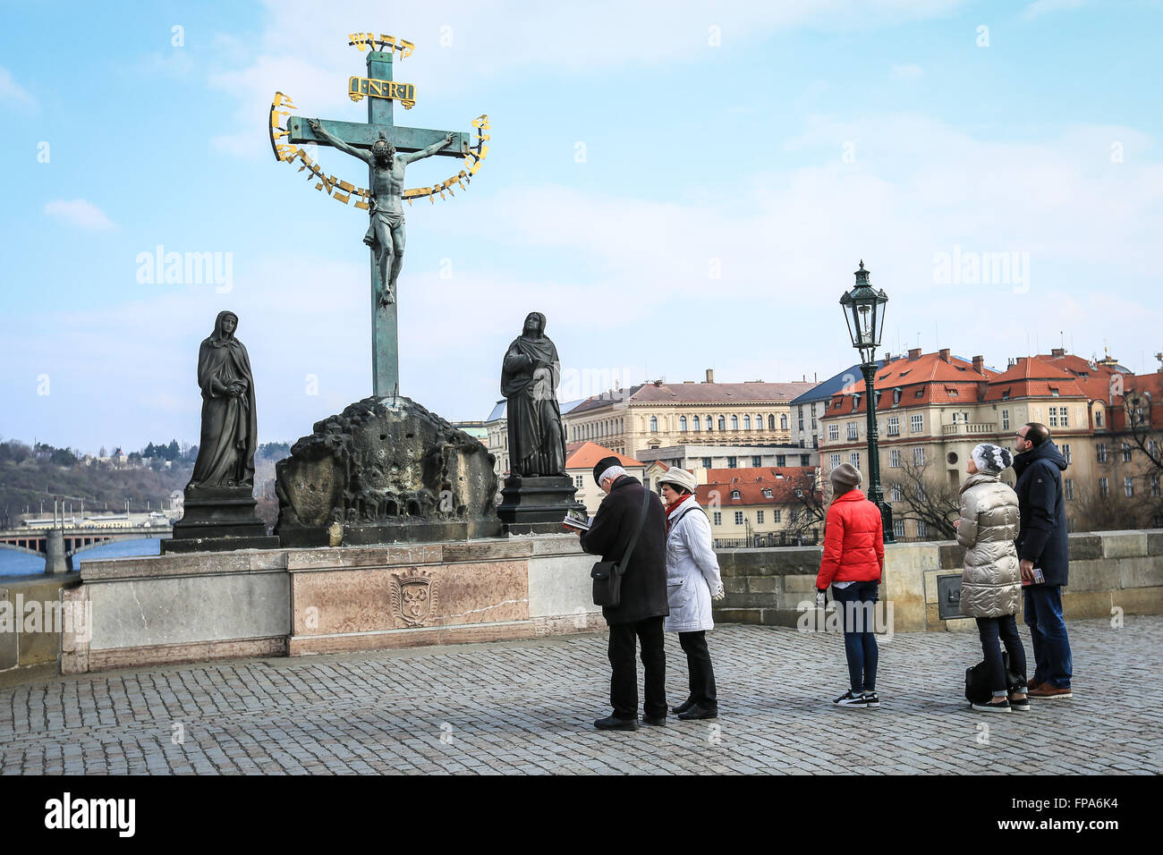 Prague, Czech Republic. 16th Mar, 2016. Jesus on the cross, Calvary ...