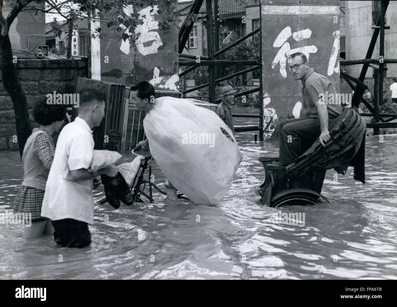 1959 - Typhoon ''Amy'' Floods Taipei. An American resident of Tipi ...