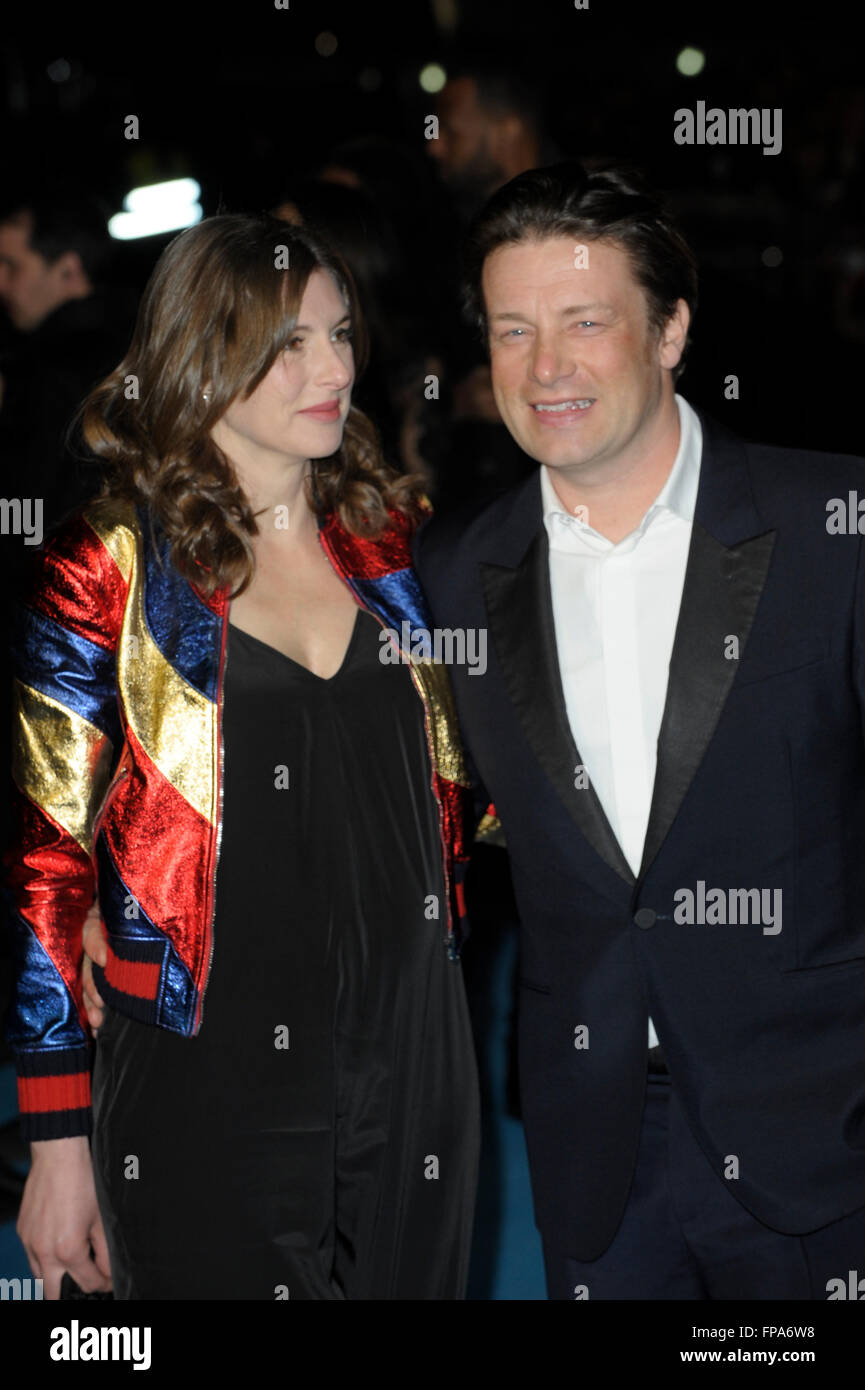 London, UK. 17th March, 2016. Juliette Norton & Jamie Oliver The Eagle ...