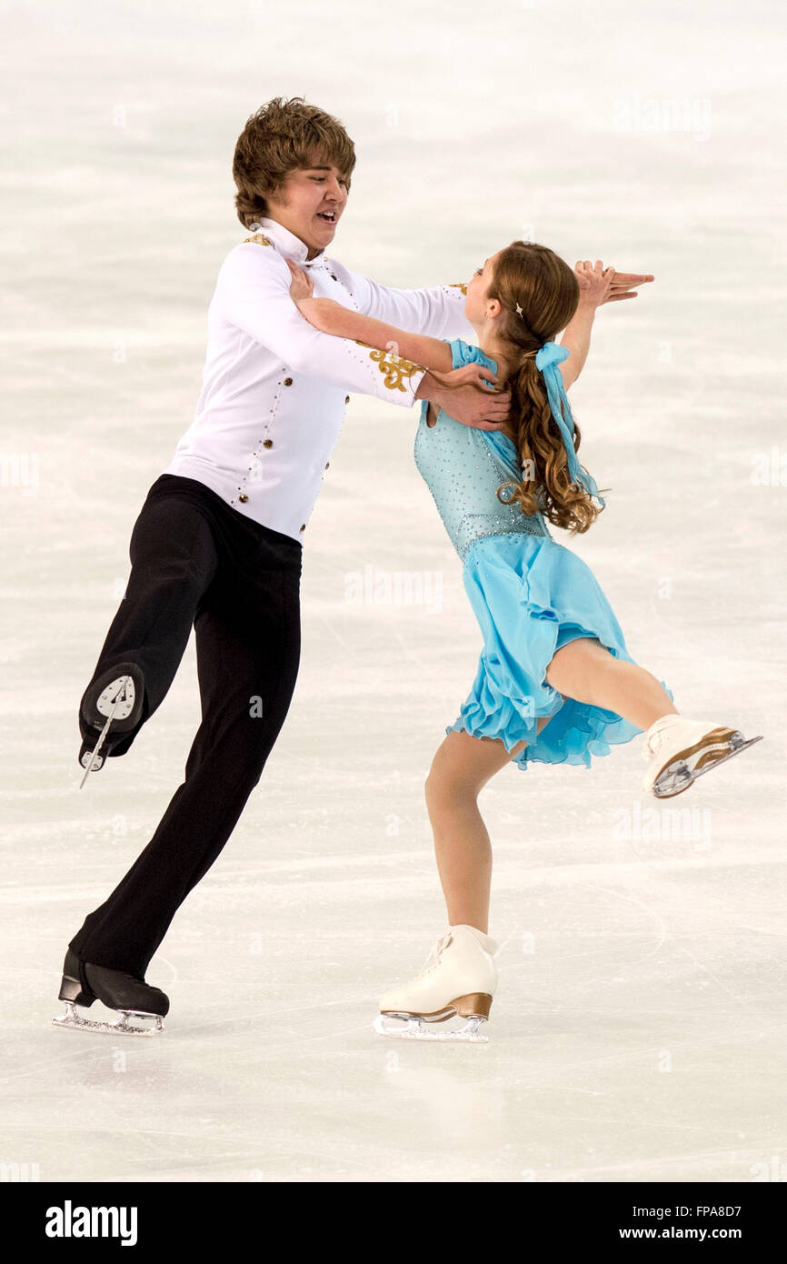 Hannah Grace Cook & Termilan Yerzhanov (KAZ), MARCH 17, 2016 - Figure ...