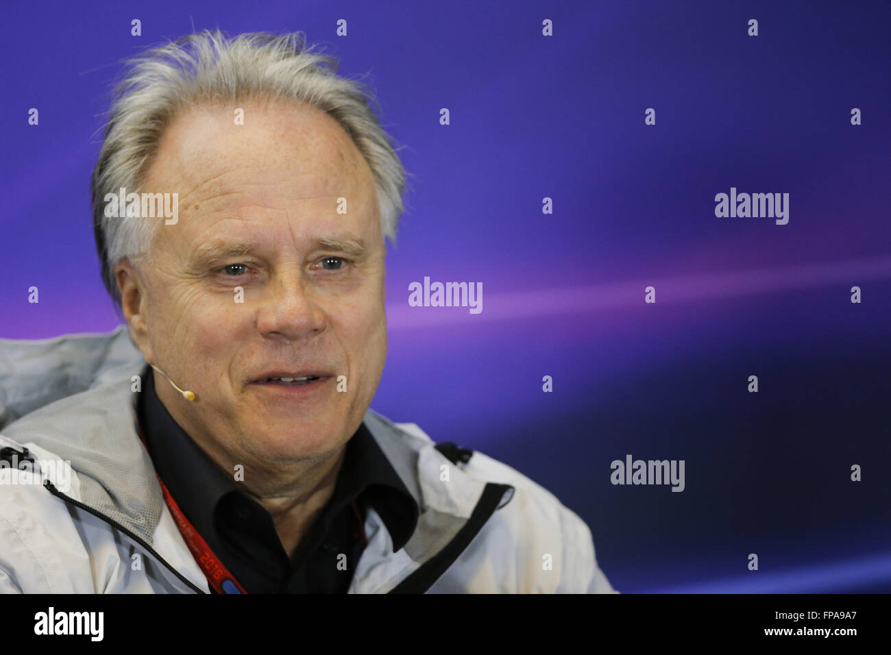 Melbourne, Australia. 18th Mar, 2016. GENE HAAS, Founder and Chairman ...
