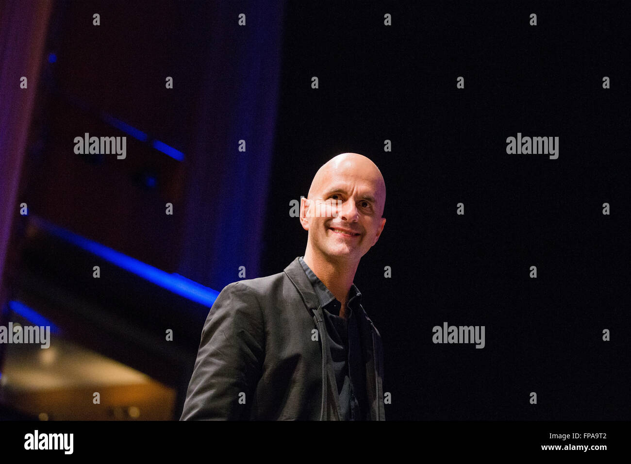 Actor Christoph Maria Herbst on stage during the international ...