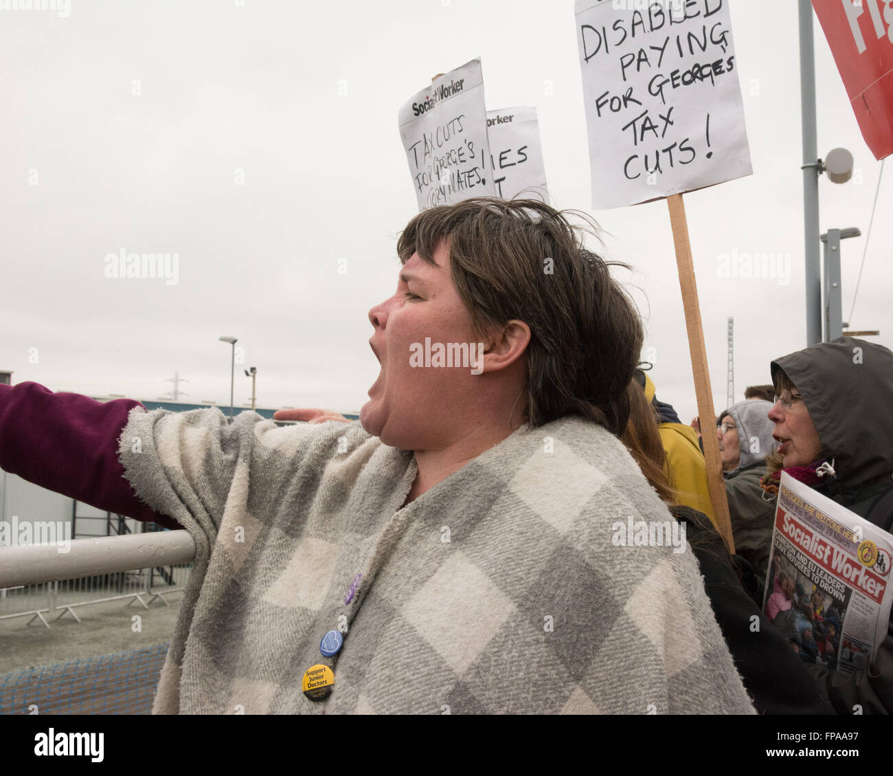 London, UK. 18th Mar, 2016. Protest as Zac Goldsmith and George ...