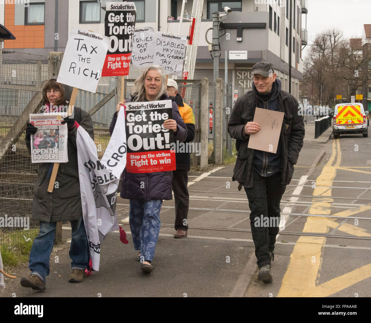 London, UK. 18th Mar, 2016. Protest as Zac Goldsmith and George Osborne ...