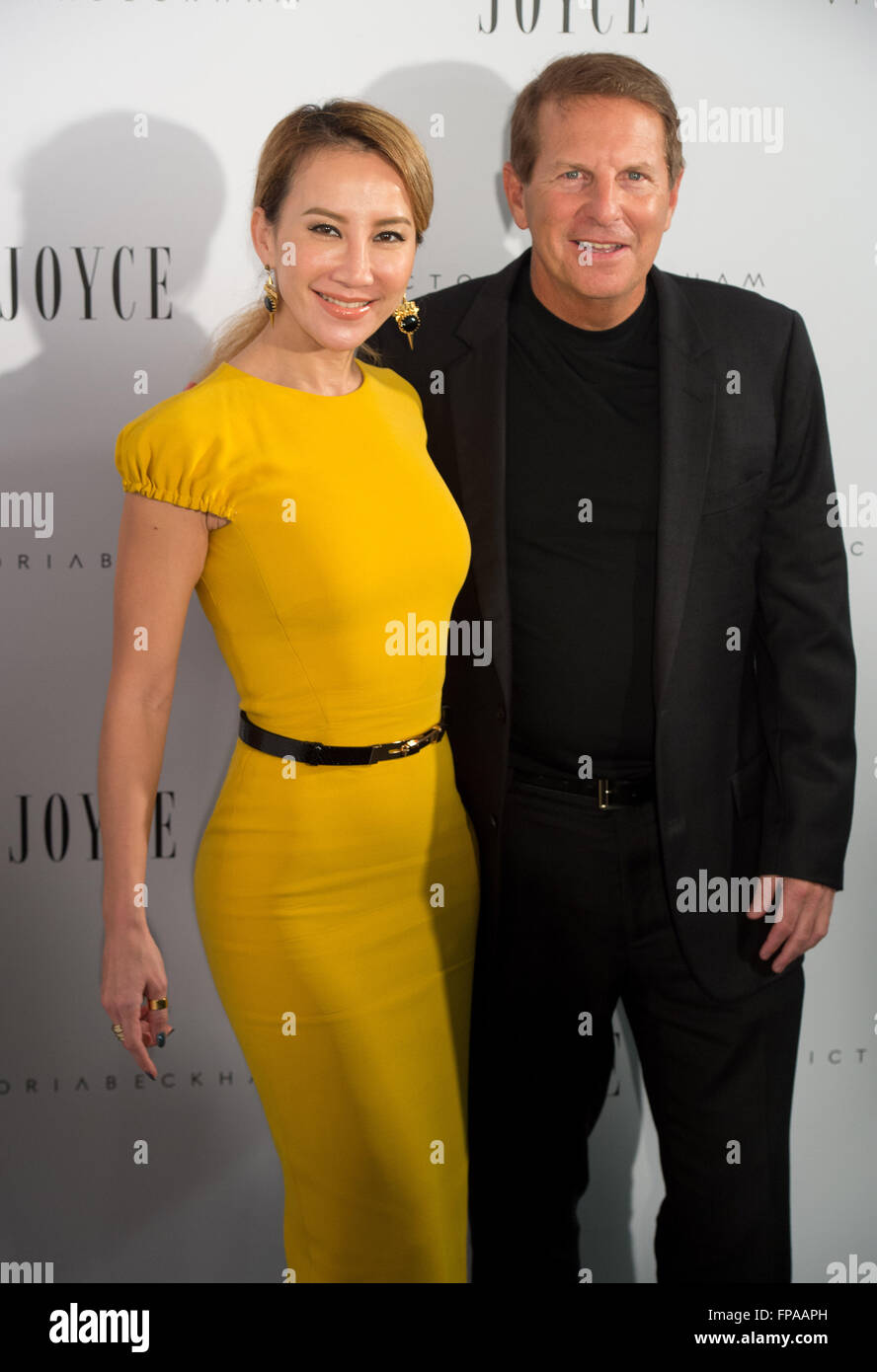 Hong Kong, China. 18th Mar, 2016. Pop star Coco Lee with her husband ...