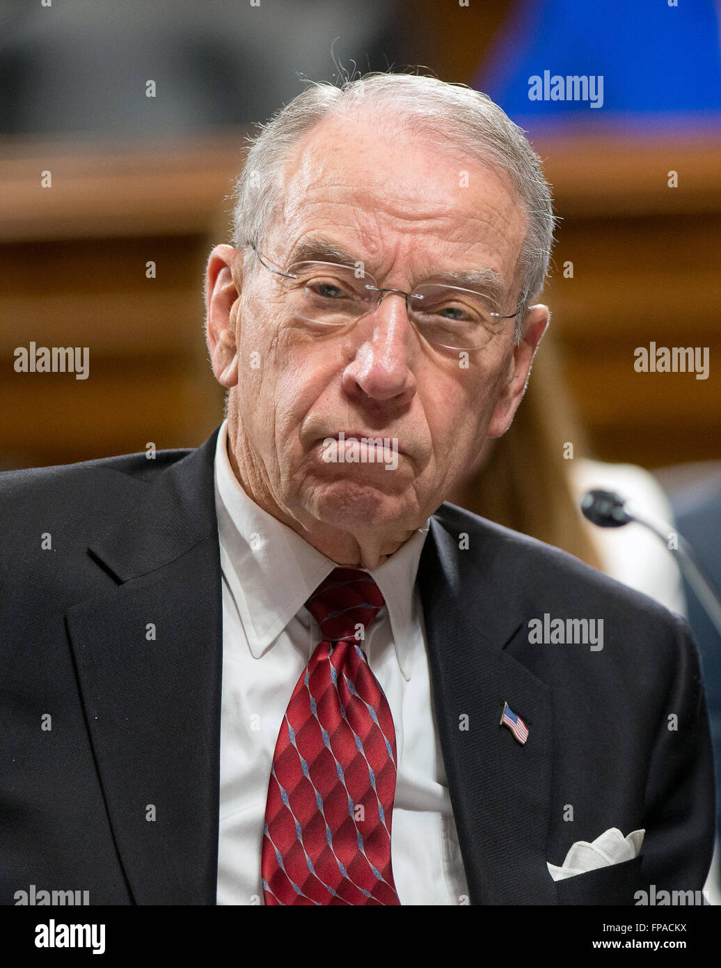 United States Senator Chuck Grassley (Republican of Iowa), Chairman, US ...