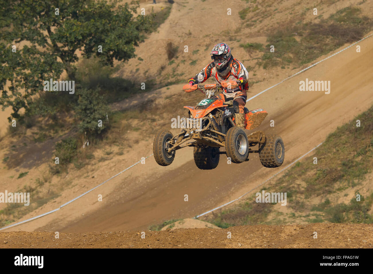 Man jumping atv vehicle hi-res stock photography and images - Alamy