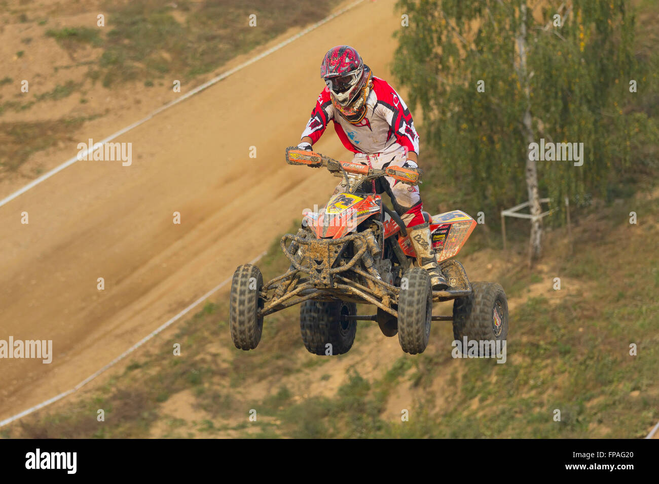 Man jumping atv vehicle hi-res stock photography and images - Alamy