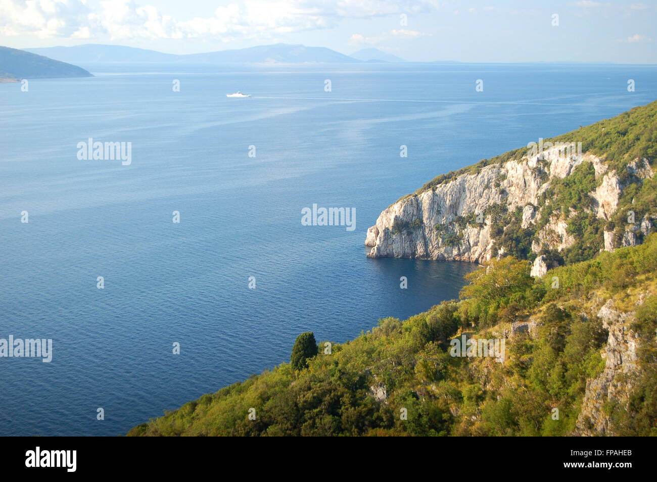 gorgeous summer landscape of istria near village brsec in croatia Stock ...
