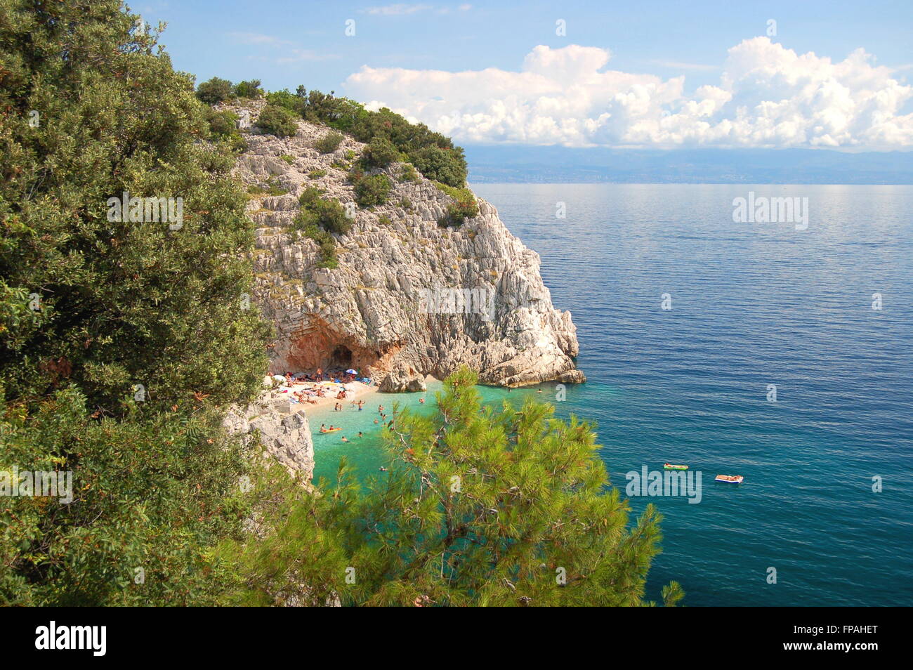 gorgeous summer landscape of istria near village brsec in croatia Stock ...
