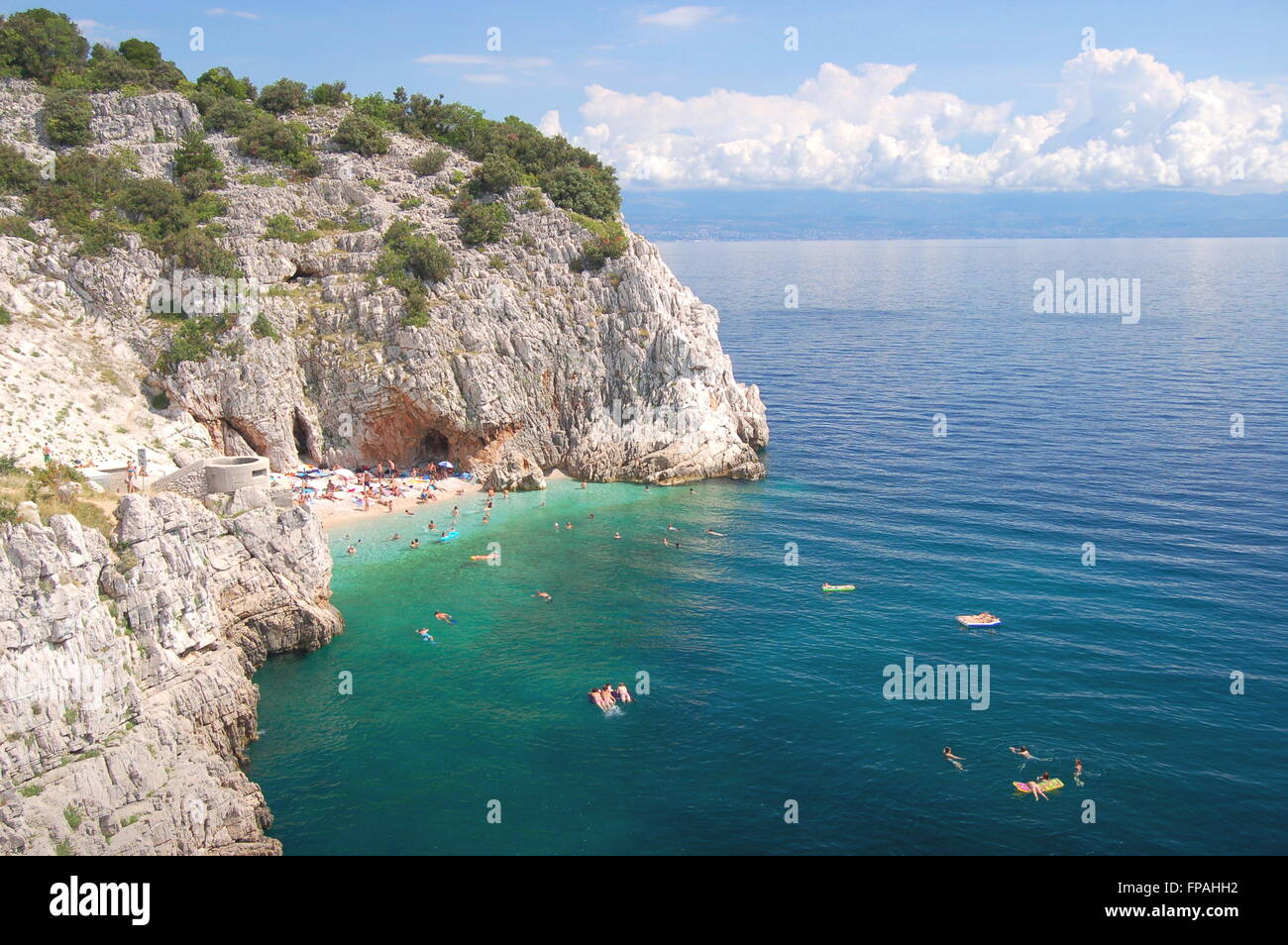 gorgeous summer landscape of istria near village brsec in croatia Stock ...